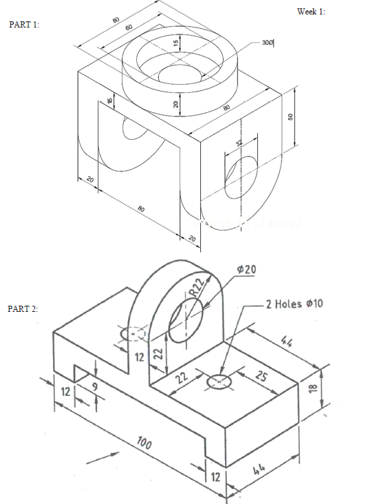 PART 1: Week 1: PART 2: | Chegg.com