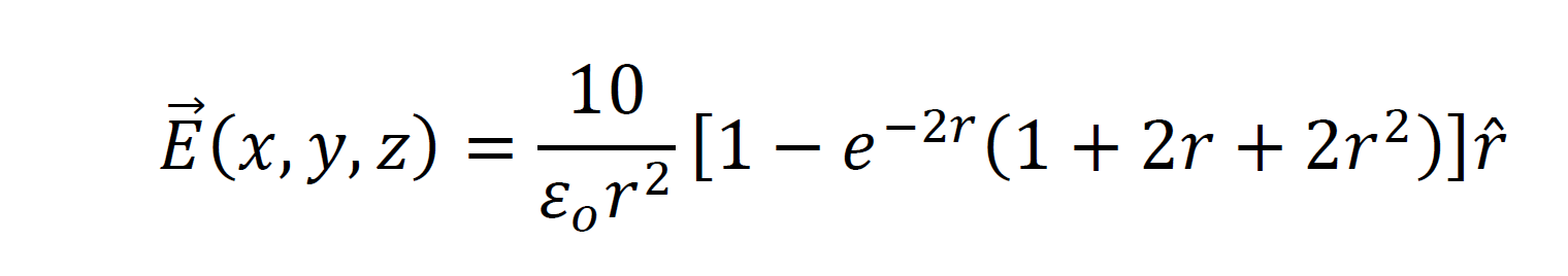Solved 10. É(x,y,z) = 102 [1 – e-2r(1+2r + 2r2)]A · 2r + | Chegg.com
