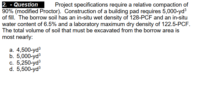 Solved 2. - Question Project specifications require a | Chegg.com