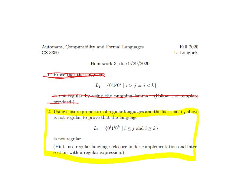 Solved Automata Computability And Formal Languages Cs 3350 