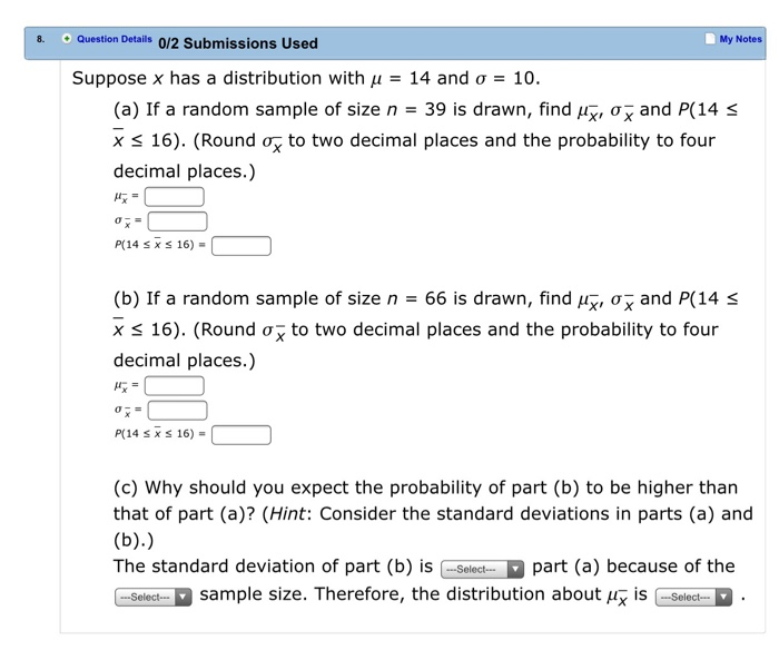 Solved 8. Question Details 0/2 Submissions Used My Notes | Chegg.com Solved 8. Question Details 0/2 Submissions Used My Notes | Chegg.com