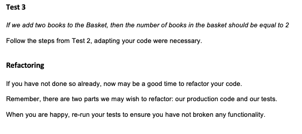 Solved Test Driven Development-JUnit This exercise will | Chegg.com