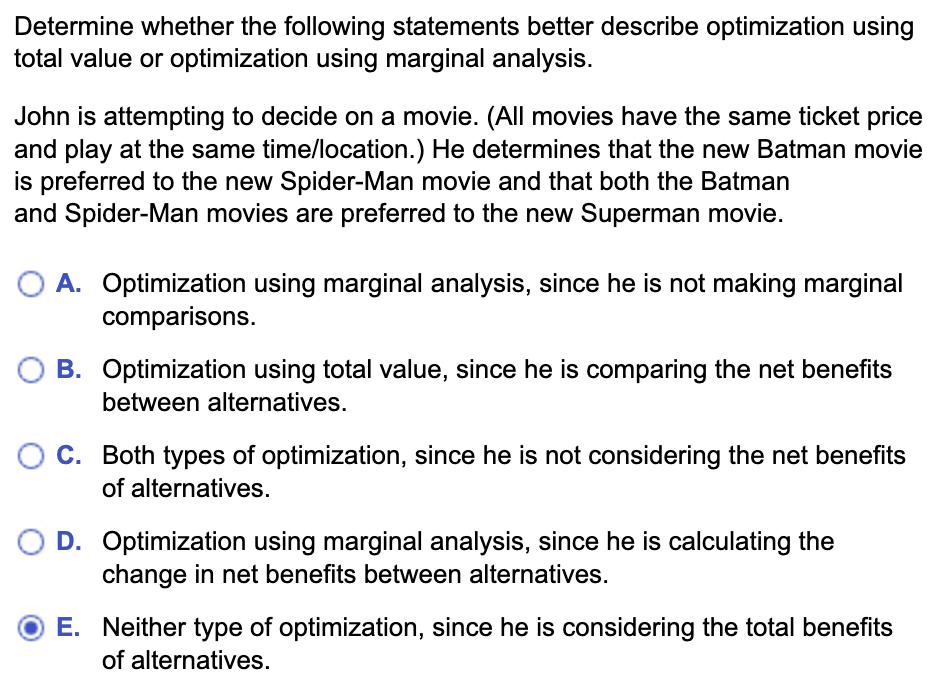 Solved Determine whether the following statements better | Chegg.com