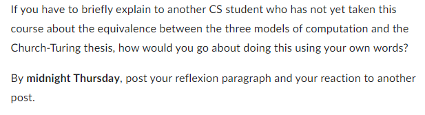 Solved If you have to briefly explain to another CS student | Chegg.com