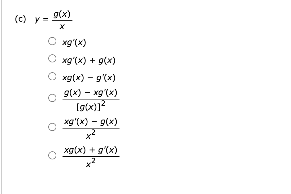 Solved If g is a differentiable function, find an expression | Chegg.com