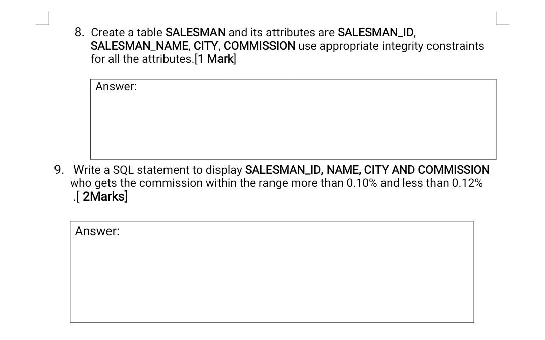 Solved ASSIGNMENT PROBLEMS Answer the following questions | Chegg.com