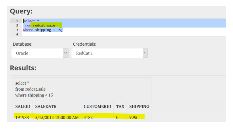 Solved SQL hw#6 help I'm using a redcat schema from my class | Chegg.com