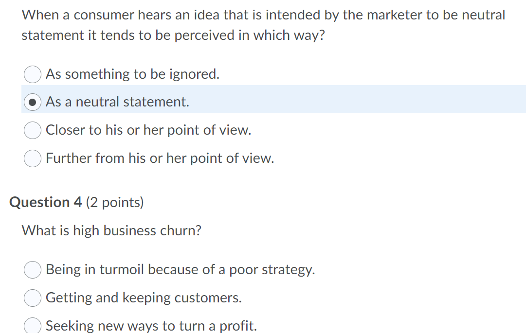 Solved When a consumer hears an idea that is intended by the | Chegg.com
