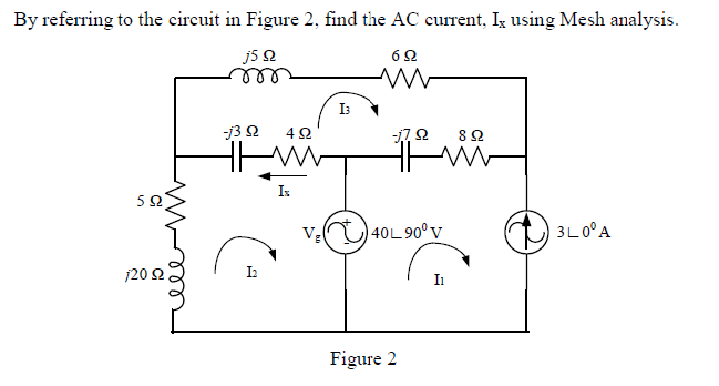 Solved By referring to the circuit in Figure 2, find the AC | Chegg.com