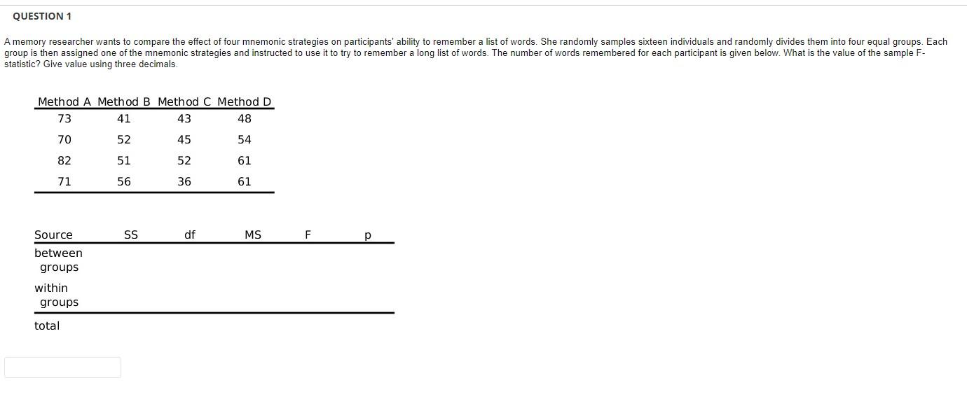 Solved statistic? Give value using three decimals. | Chegg.com
