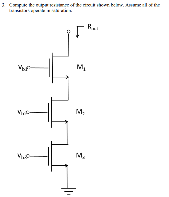 Solved . Compute the output resistance of the circuit shown | Chegg.com