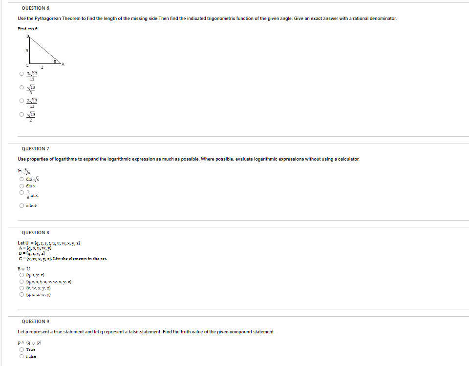 Solved Use the Pythagorean Theorem to find the length of the | Chegg.com