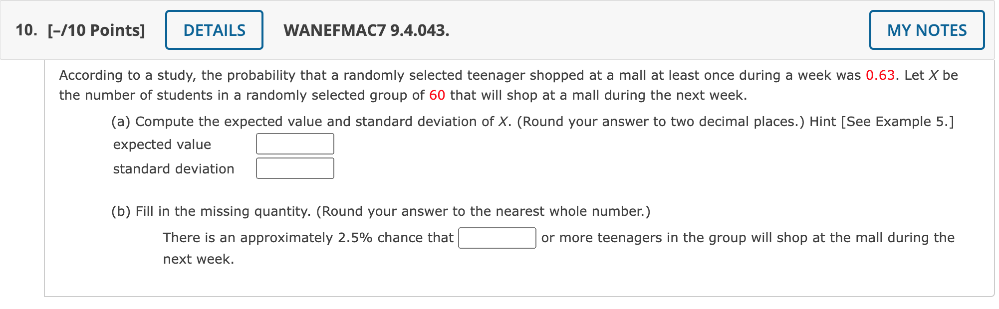 Solved According to a study, the probability that a randomly | Chegg.com