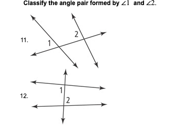 Solved Classify the angle pair formed by zi and 22. | Chegg.com