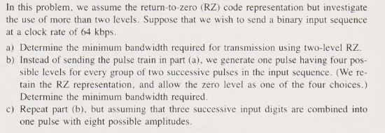 In this problem, we assume the return-to-zero ( RZ ) | Chegg.com