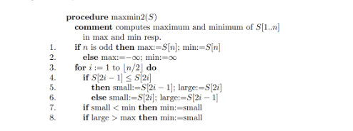 Given the following algorithm, how many comparison | Chegg.com