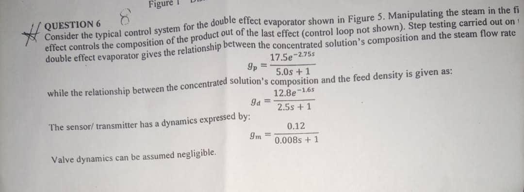 Solved Figure Consider the typical control system for the | Chegg.com
