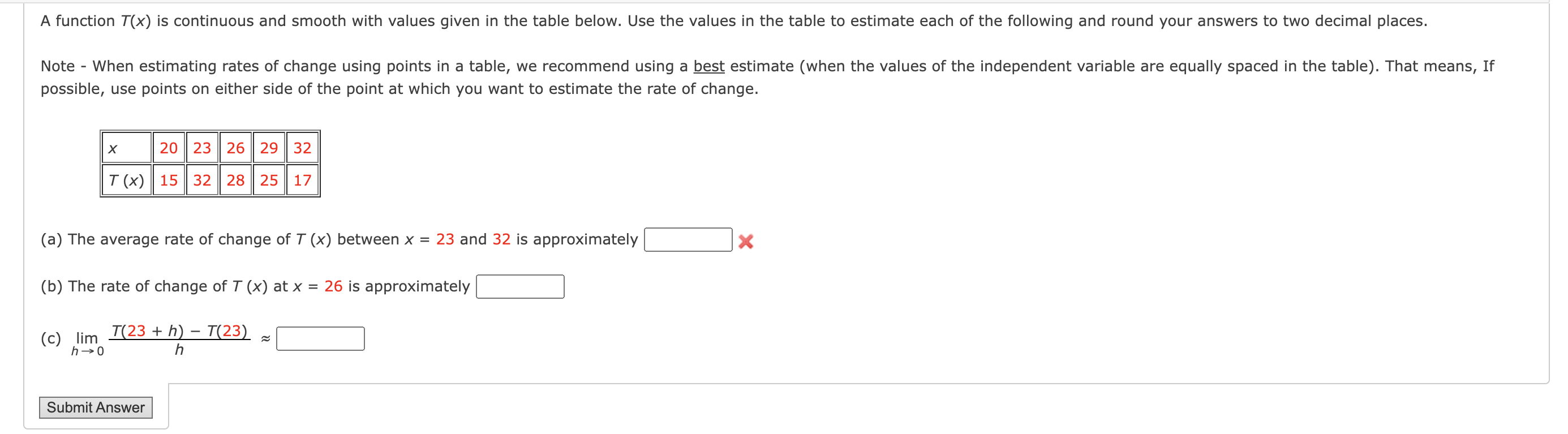 Solved A Function T x Is Continuous And Smooth With Values Chegg