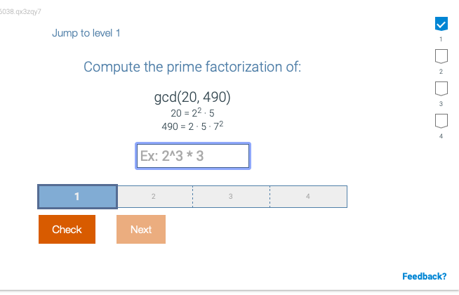 Solved 5038.qx3zqy7 Jump to level 1 Compute the prime | Chegg.com