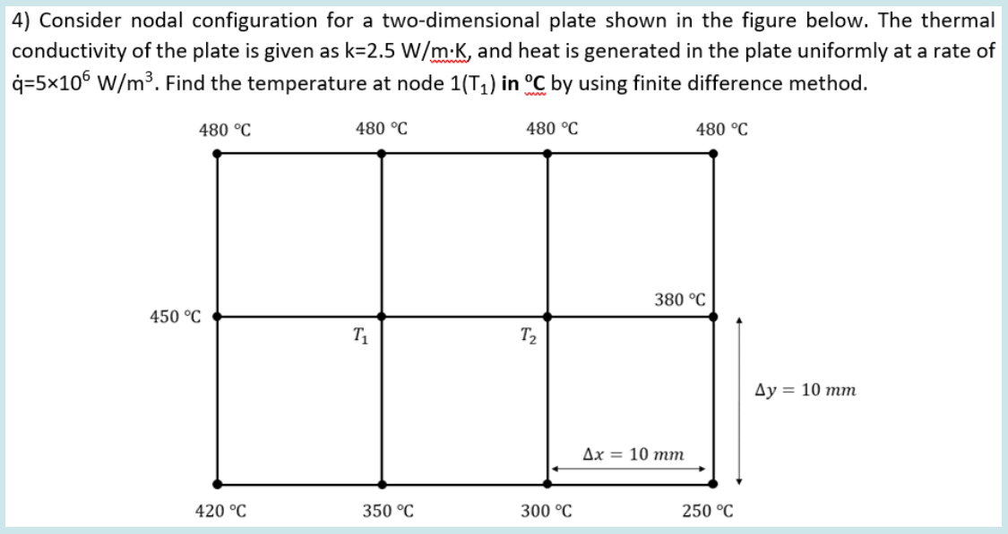 Solved 4) Consider nodal configuration for a two-dimensional | Chegg.com