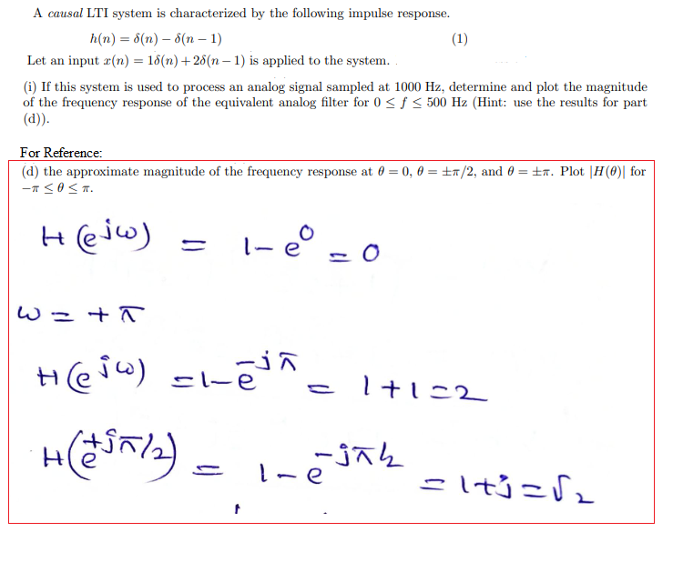 Solved A causal LTI system is characterized by the following | Chegg.com