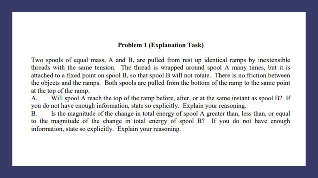 Solved Problem 1 (Explanation Task) Two spools of equal | Chegg.com