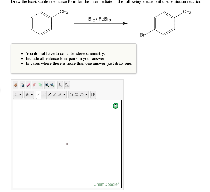 Solved Draw the least stable resonance form for the | Chegg.com