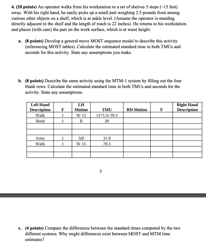 Solved and places (with care) ﻿the part on the work surface, | Chegg.com