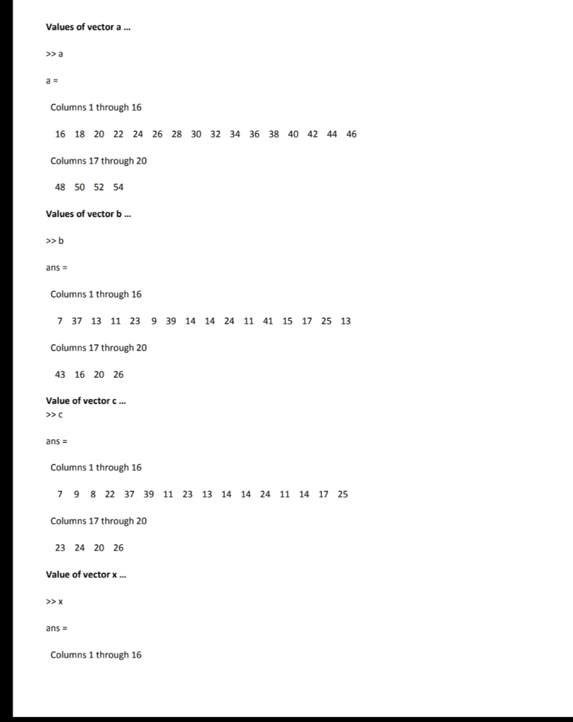 Solved Topics: Matrices operations in MATLAB; Script.m Write | Chegg.com