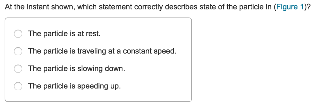 Solved At the instant shown, which statement correctly | Chegg.com Solved At the instant shown, which statement correctly | Chegg.com