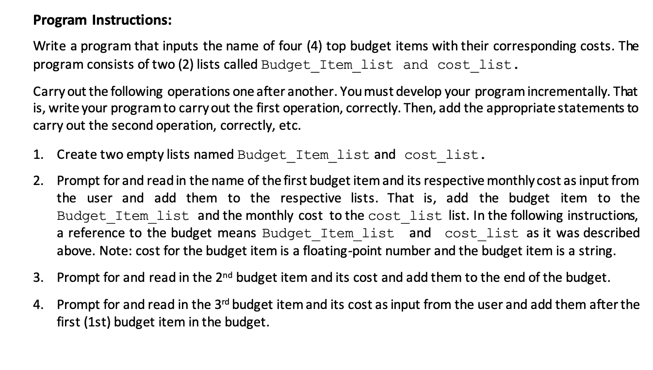 Solved Please, help me with my programming assignment. The | Chegg.com