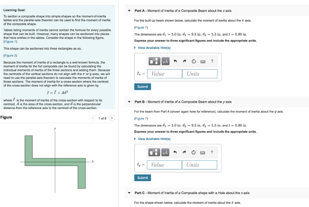 Solved Learning Goal Part A- Moment of Inertia of a | Chegg.com