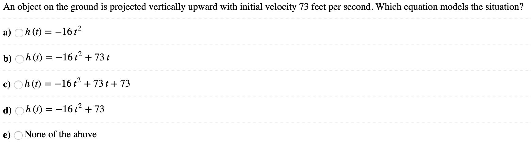 Solved An object on the ground is projected vertically | Chegg.com