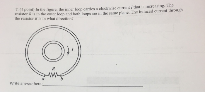 Solved 6. (1 point) A horizontal wire carries a current | Chegg.com