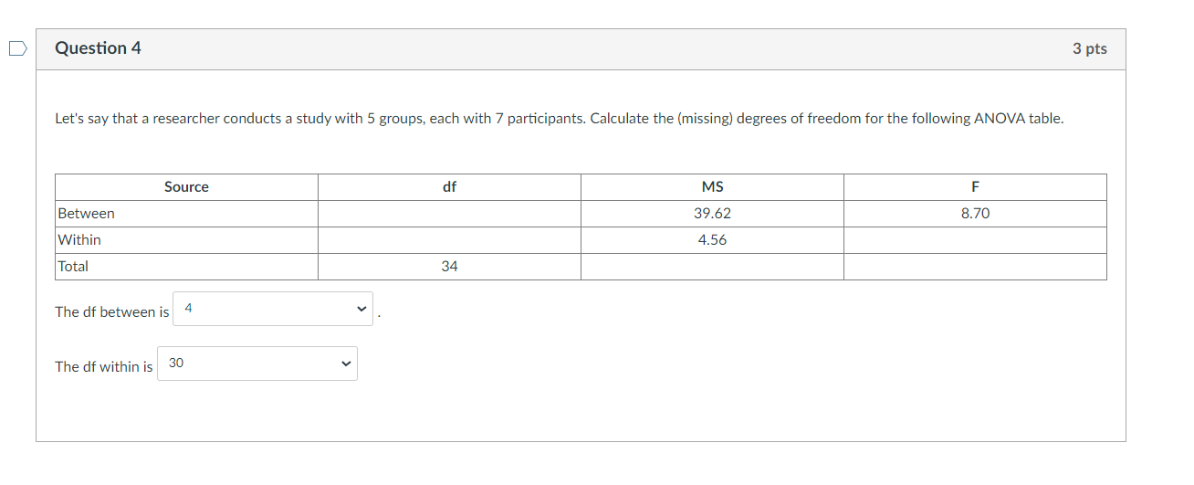 Solved Options given are the following: 3, 4, 5, 6 30, 31, | Chegg.com