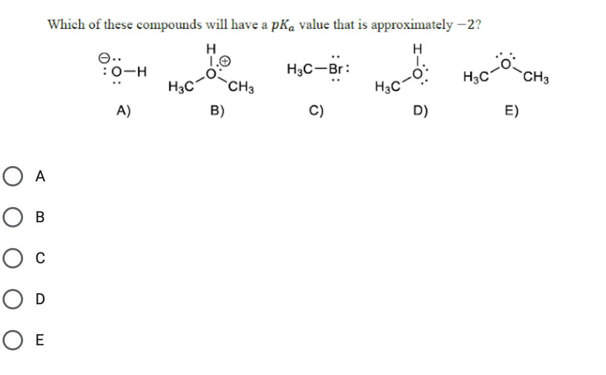 Solved Which of these compounds will have a pKa ﻿value that | Chegg.com
