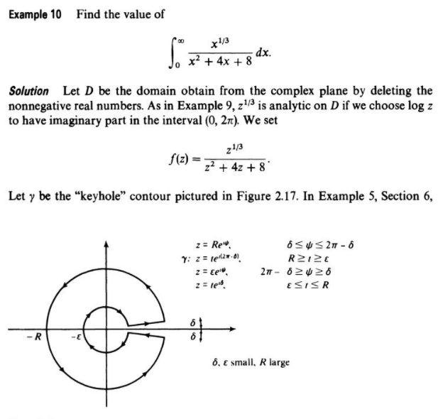 Solved TE Use the “keyhole" contour in Figure 2.17 in the | Chegg.com