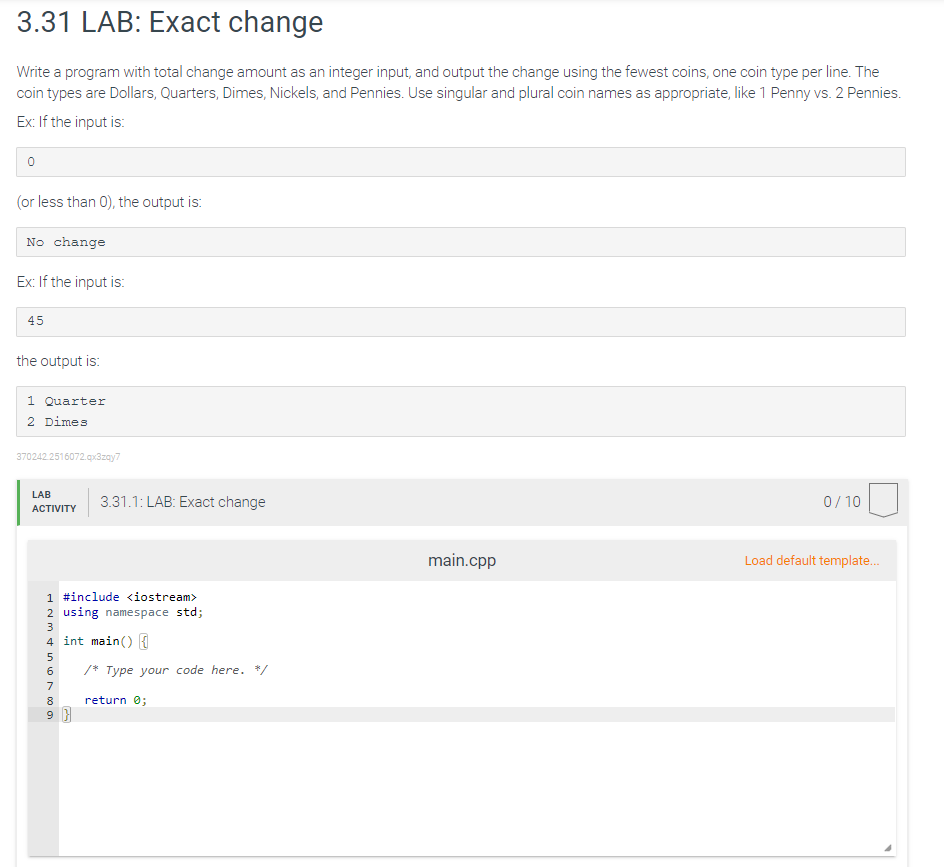 Solved Need help with this question. Just need the correct | Chegg.com