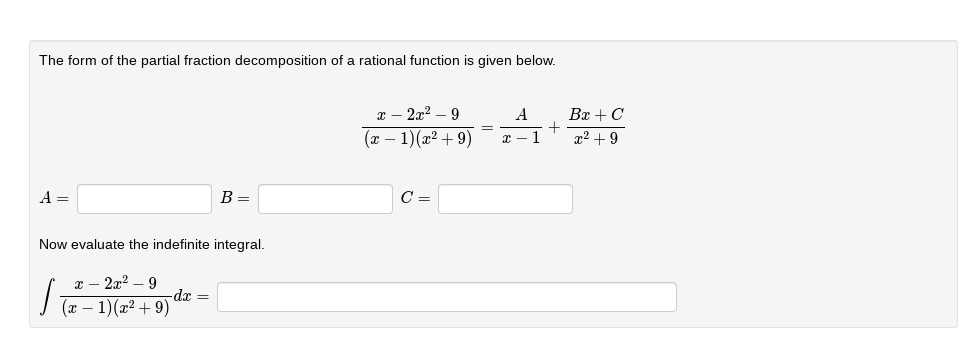 Solved The form of the partial fraction decomposition of a | Chegg.com
