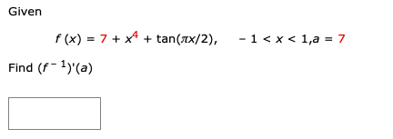 Solved Suppose f1 is the inverse function of a | Chegg.com