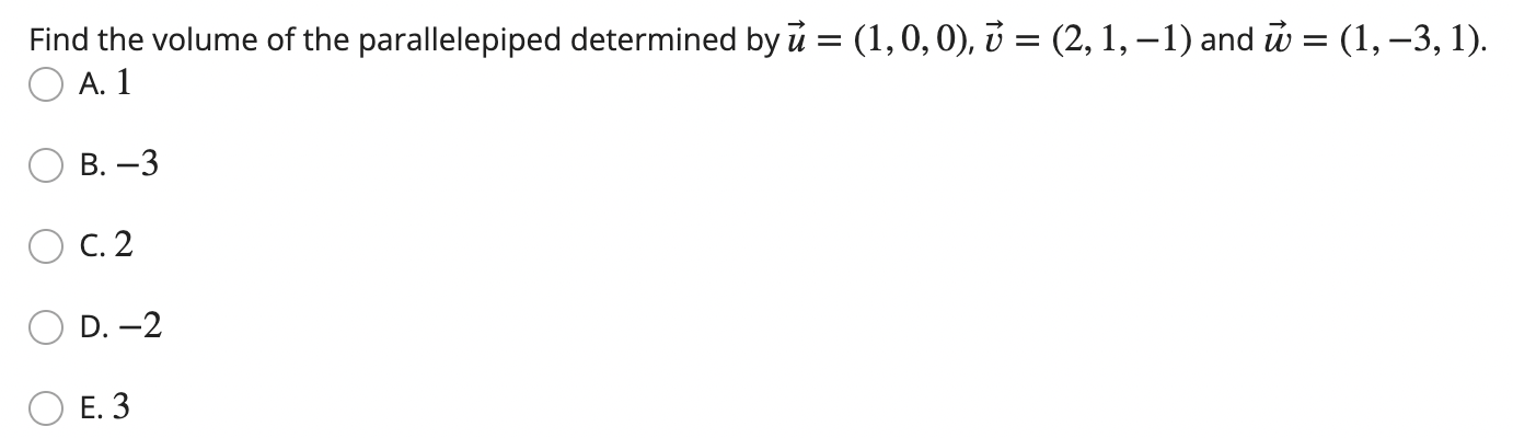 Solved Find the volume of the parallelepiped determined by | Chegg.com