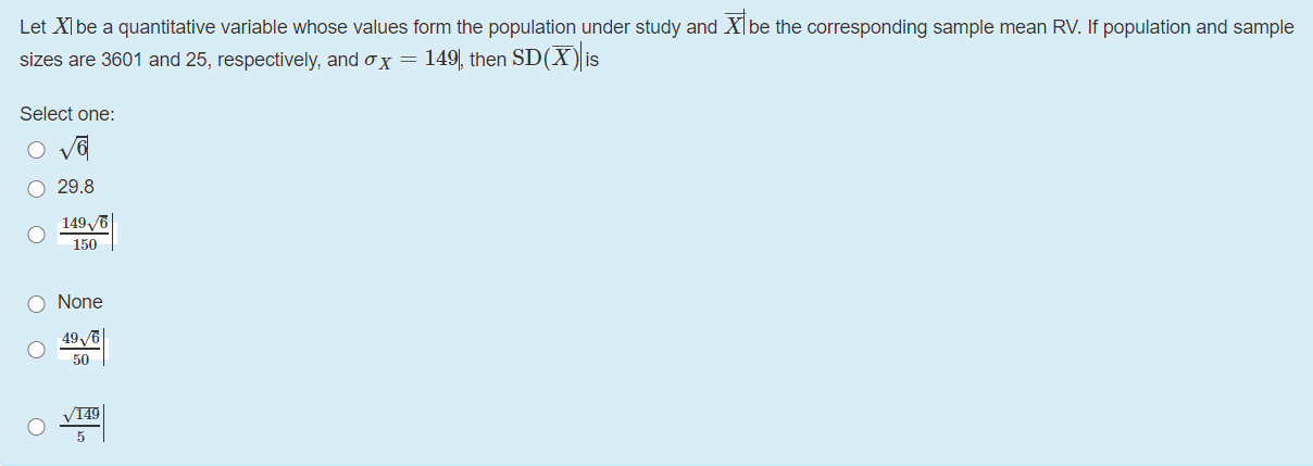 Solved Let Xl be a quantitative variable whose values form | Chegg.com
