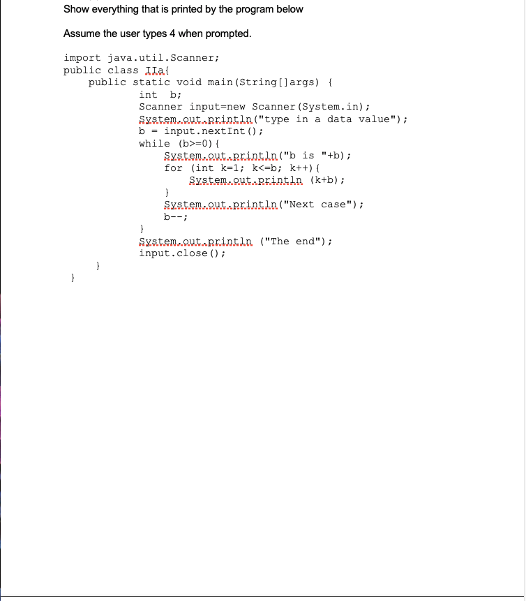 Solved Show everything that is printed by the program below | Chegg.com