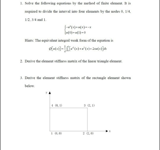 Solved 1. Solve the following equations by the method of | Chegg.com