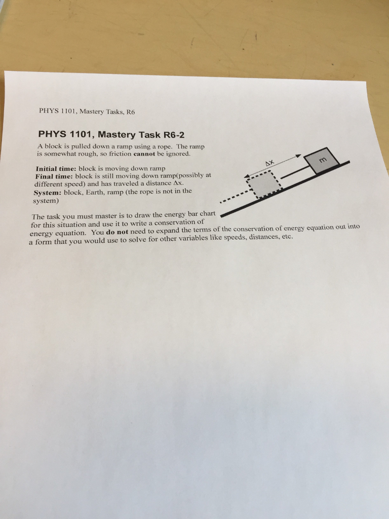 Solved PHYS 1101, Mastery Tasks, R6 PHYS 1101, Mastery Task | Chegg.com