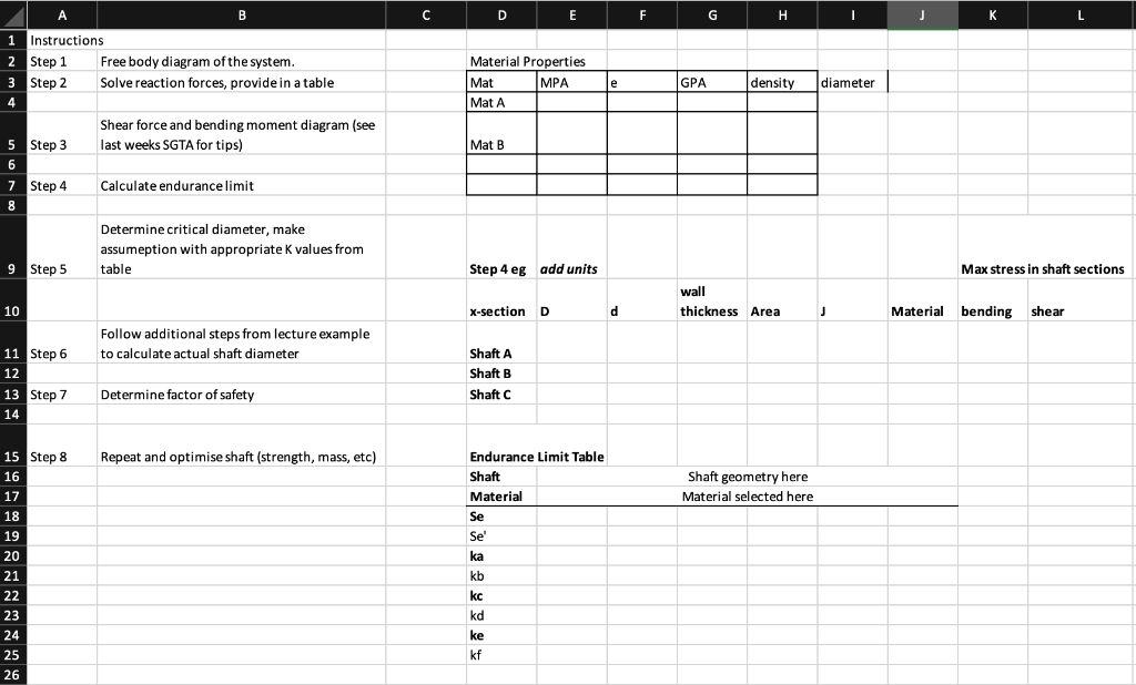 Only part a, Follow instructions of excel and fill | Chegg.com