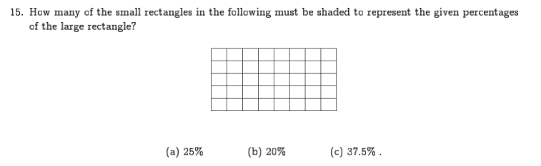 Solved 15. How many of the small rectangles in the following | Chegg.com