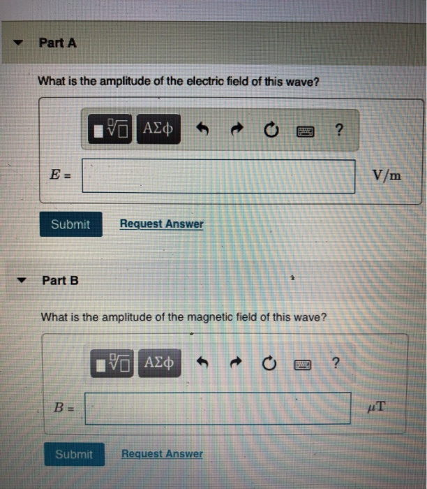 Solved Constants The electric field of a sinusoidal | Chegg.com