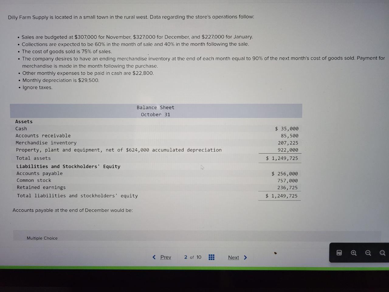 Solved Dilly Farm Supply is located in a small town in the | Chegg.com