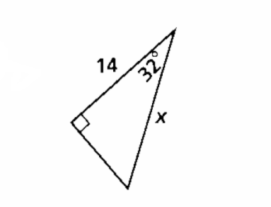 Solved Find the value of x. ﻿ Round segment lengths to the | Chegg.com
